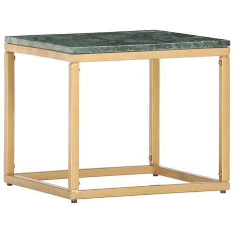 Table basse Vert 40x40x35 cm Pierre véritable et texture marbre - Table ...