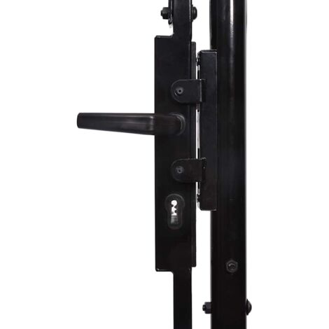 Portail de jardin occultant en acier traité vidaXL Woerden 4m noir ...