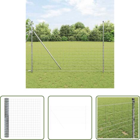 Clôture Euro 1,6 x 10 m en grillage fer plastifié vert pour le jardin ...