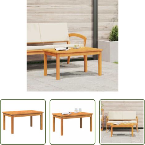 Table basse de terrasse acacia meuble de jardin bois massif huilé ...