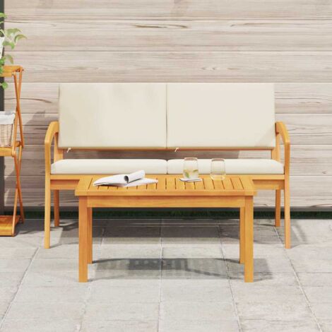 Table basse de terrasse acacia meuble de jardin bois massif huilé ...