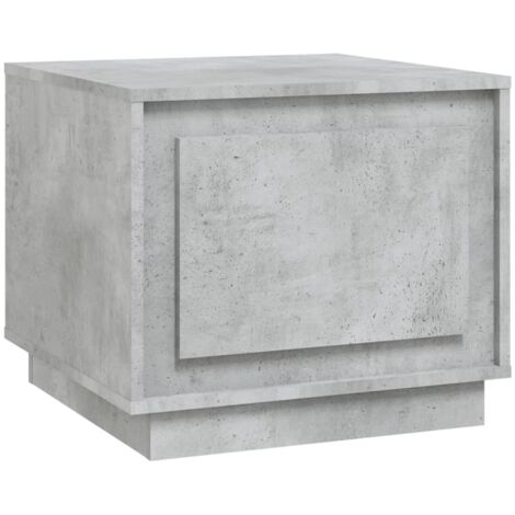 Table basse gris béton 51x50x44 cm en bois d'ingénierie design moderne ...