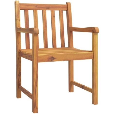 Chaise de jardin confortable en bois exotique lot de 4 fauteuils ...