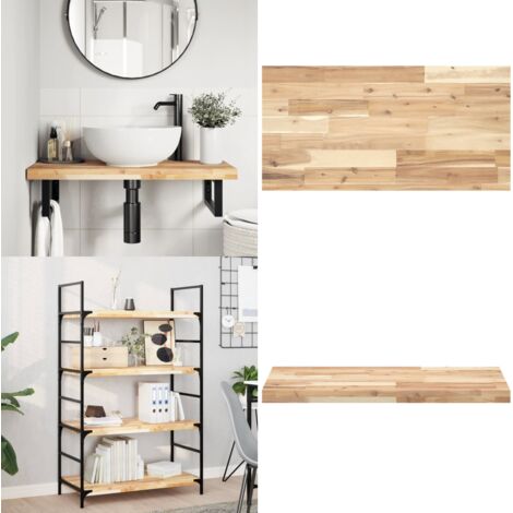 Dessus de table 100x40x4 cm rectangulaire bois massif d'acacia - Bois d ...