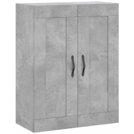 Placard mural aspect béton 69,5 cm en bois robuste avec étagères ...