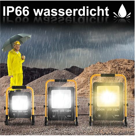 LED Baustrahler Baulampe Flutlicht Arbeitsleuchte Fluter Floodlight ...