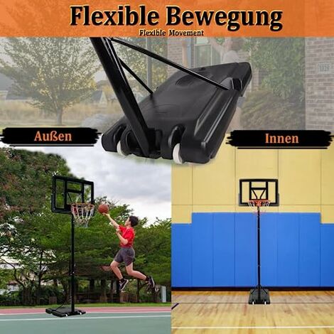 Basketballkorb Outdoor Basketballkorb mit Ständer, Basketballständer ...