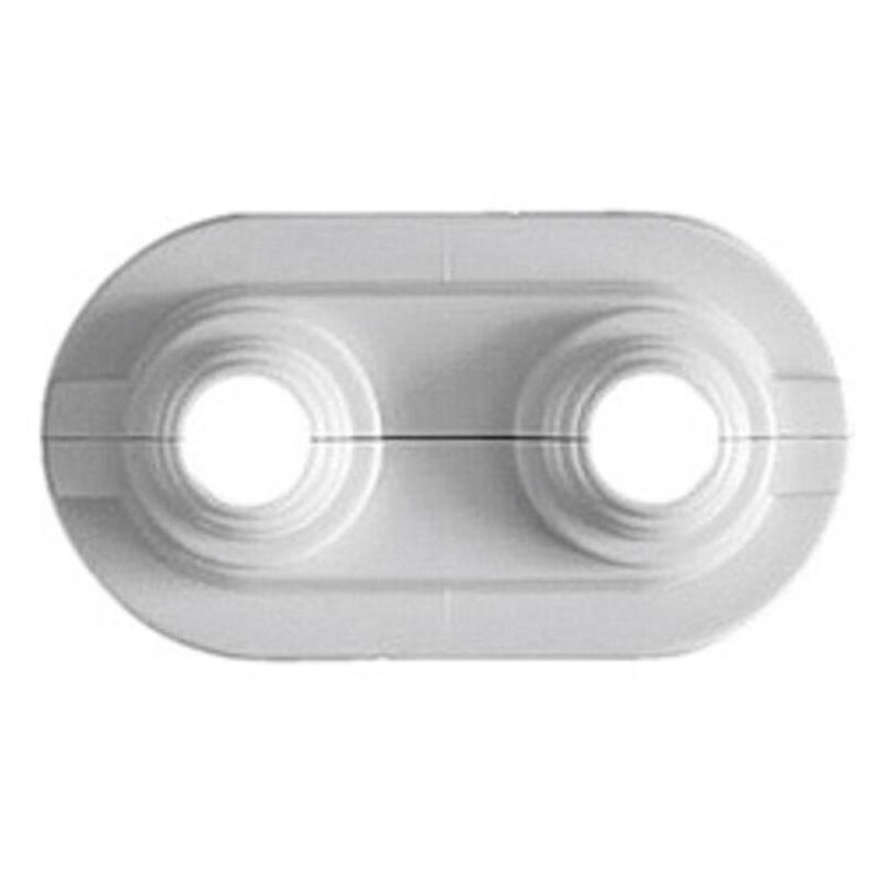 Herz Doppelrosette ME 50mm für Rohre 14-20mm 1300350