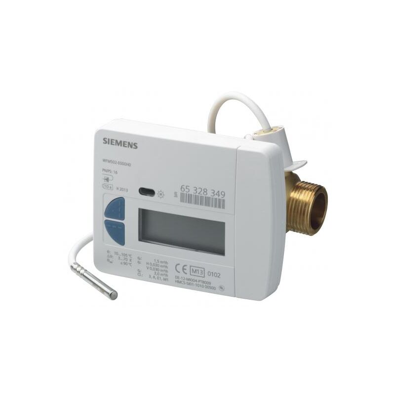 Siemens Flügelrad-Wärmemengenzähler Qn=1,5m3/h 110mm G3/4'PN16 WFM502-E000H0