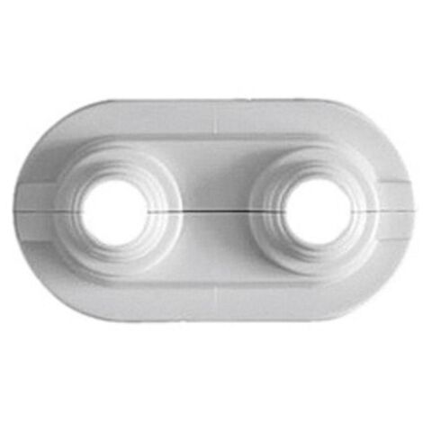 Herz double rosette ME 50mm pour tuyaux de 14-20mm 1300350