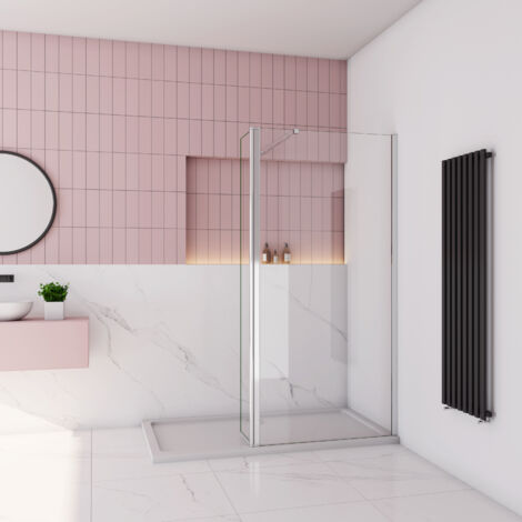 Walk in Duschkabine 60x200cm Duschwand mit 40x200cm Flipper Panel mit ...