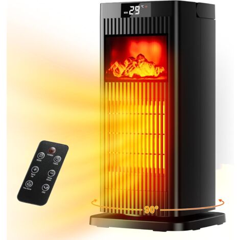 Chauffage soufflant, 4 réglages, silencieux et compact, chauffage rapide, avec protection anti ...