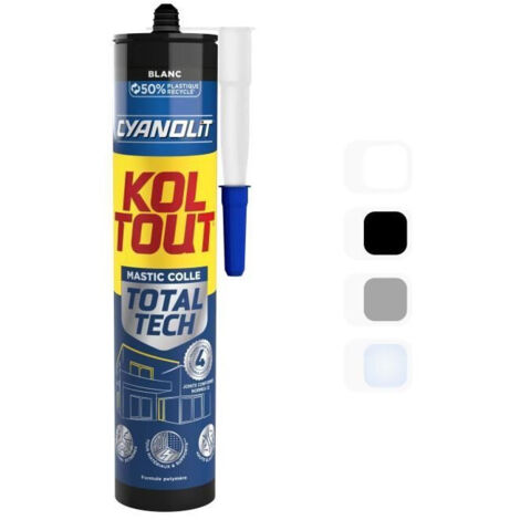Colle de fixation et d'étanchéité - CYANOLIT - Total tech - Blanc ...