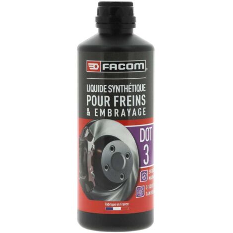 Liquide de frein FACOM DOT3 500 ml - Conforme FMVSS 116 / SAE J1703