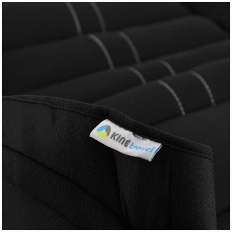 Couvre-siège KINE TRAVEL Confort Intégral 116x54 cm Noir compatible airbags