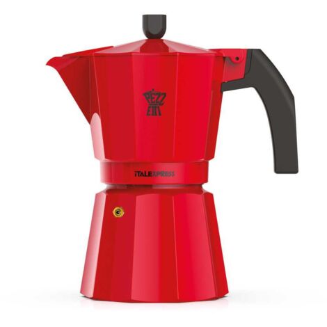 Caffettiera italiana PEZZETTI ITALEXPRESS Alluminio 6 tazze Rouge