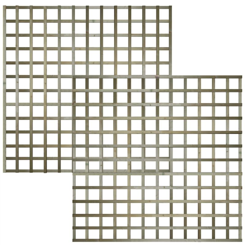 Premier 6ft x 6ft Flat Top Standard Square Trellis Panel