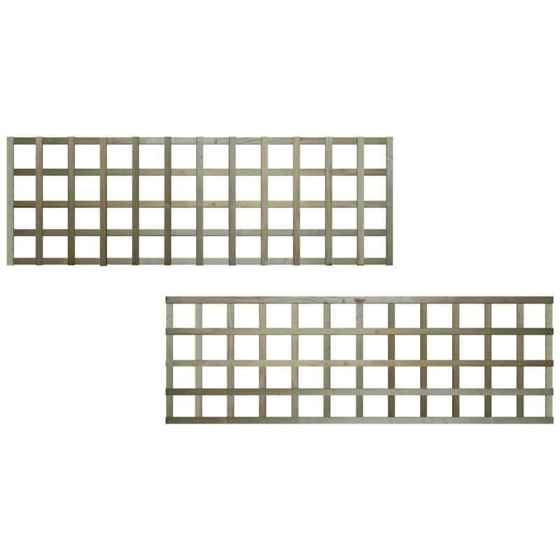 Premier 6ft x 2ft Flat Top Standard Square Trellis Panel