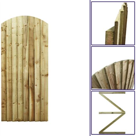 Premier 6ft Feather Edge 75cm Wide Semi-Braced Arch Top Gate