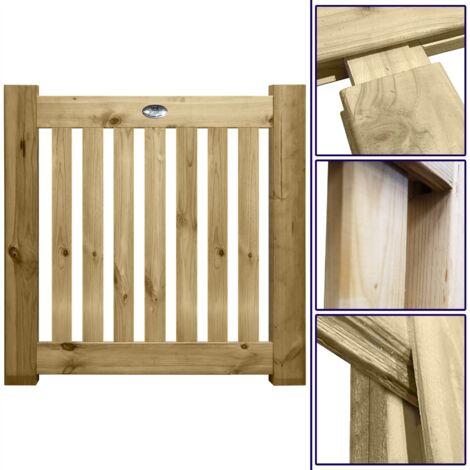 Premier Pathway Vertical Picket Pale Gate (H) 3ft [90cm] x (W) 3ft [90cm]