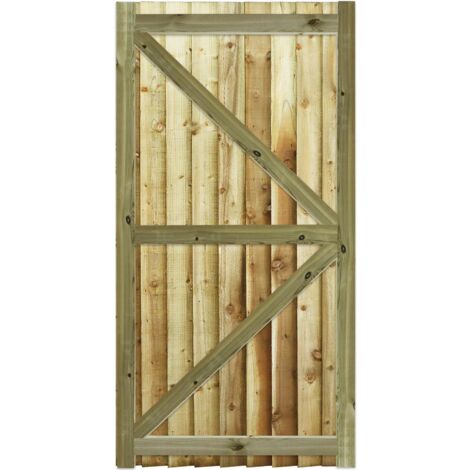 Premier 6ft x 3ft Heavy Duty H-Frame Feather Edge Garden Gate