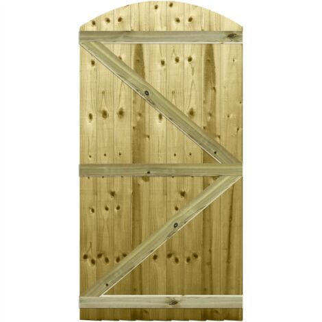 Premier 6ft Feather Edge 90cm Wide Semi-Braced Arch Top Gate