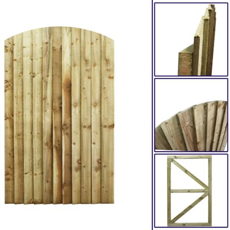 Premier 6ft Feather Edge 105cm Wide Fully Framed Arch Top Gate