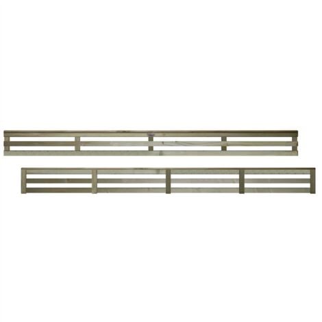 Premier 6x0.5ft Vogue Modern Horizontal Slatted Trellis Panel