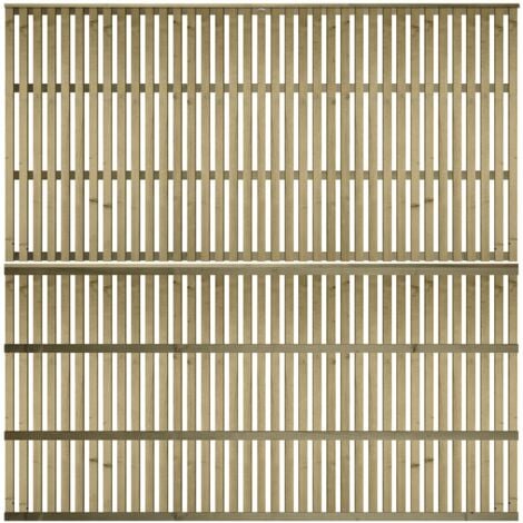 Premier 6ft x 3ft Tuscany Vertical Slatted Capped Trellis Panel