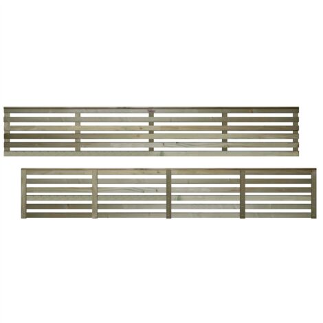 Premier 6x1ft Vogue Modern Horizontal Slatted Trellis Panel
