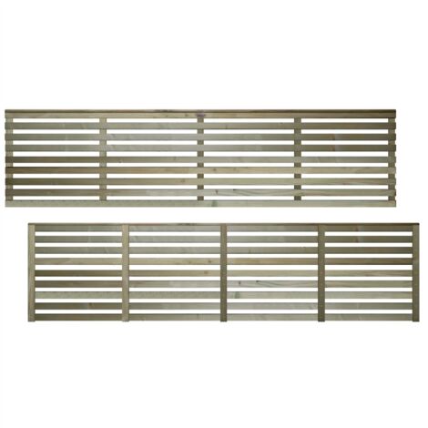 Premier 6x1.5ft Vogue Modern Horizontal Slatted Trellis Panel