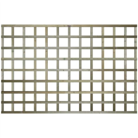 Premier 6ft x 4ft Flat Top Standard Square Garden Trellis Panel