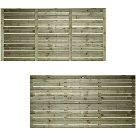 6ft x 3ft ROMA Single Horizontal Venetian Slatted Trellis Panel