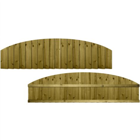 Premier 6ft x 1ft Feather Edge Semi-Braced Garden Dome Top Panel