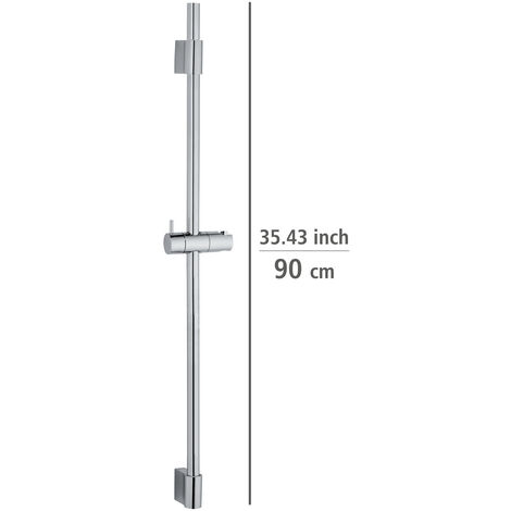 WENKO Asta per doccia Classi 90 cm, asta per doccia con supporto per ...