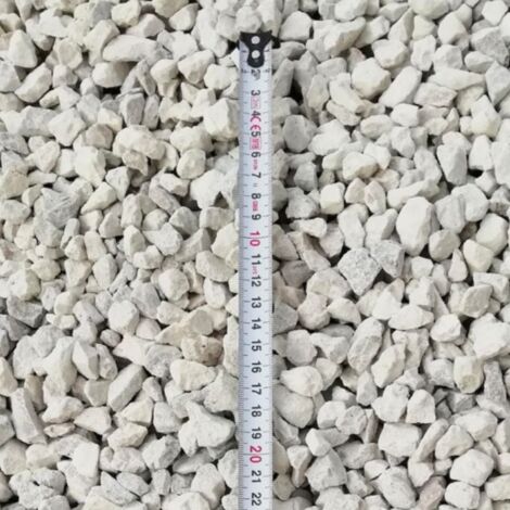 PACK 16M² Gravillon ECO Blanc/Gris/Beige Calcaire Ø 6/14 mm (32 X Sac ...
