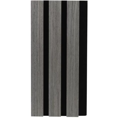 Kraus Easy Living Acoustic Slat Wall Panel - Alder Grey - (L) 240cm x ...
