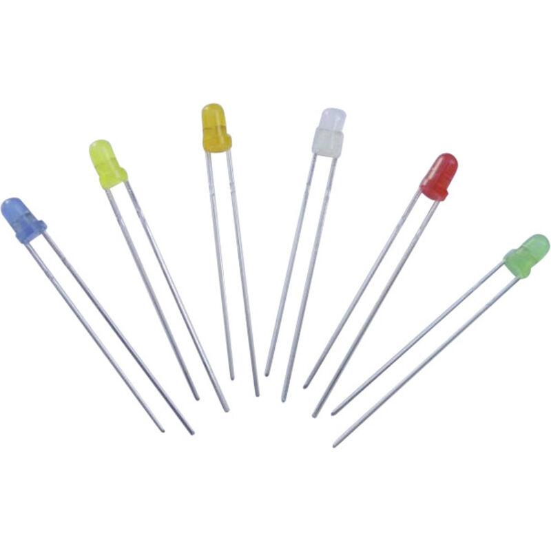 TRU COMPONENTS LED-3-BLINK-BLAU-500 LED bedrahtet Blau Rund 3 mm 500 ...