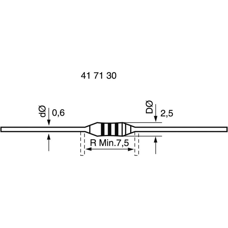 Weltron 417432 Metallschicht-Widerstand 0.56 Ω axial bedrahtet 0207 0.6 ...