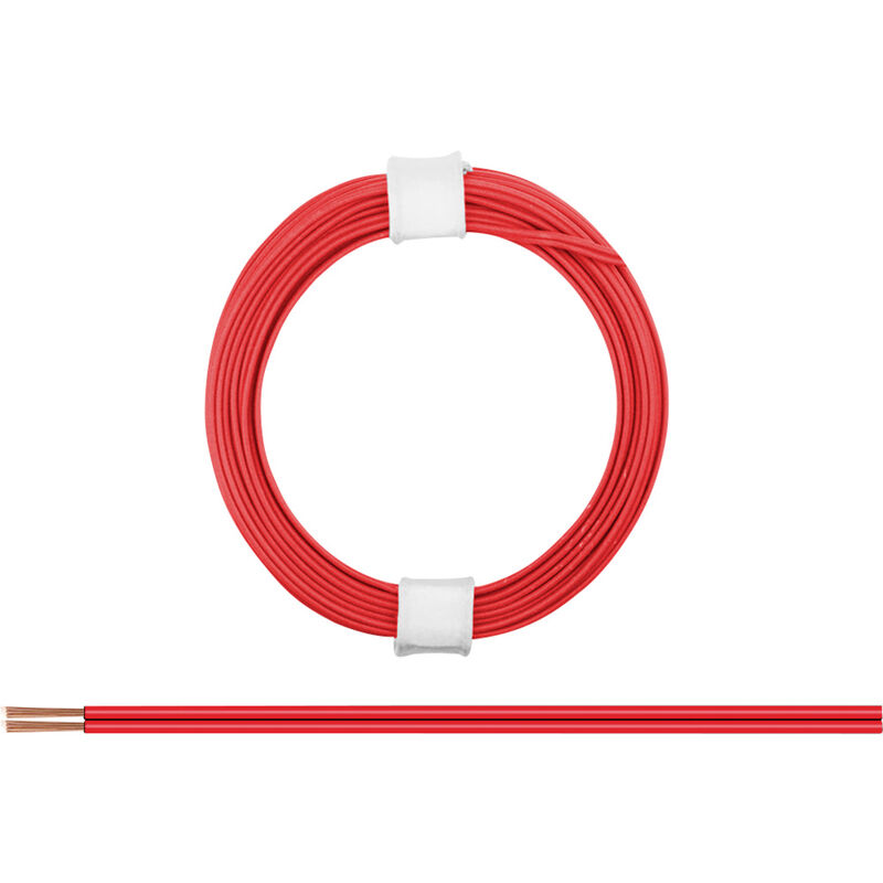 Donau Elektronik 114-00 Litze 2 x 0.08 mm² Rot 5 m