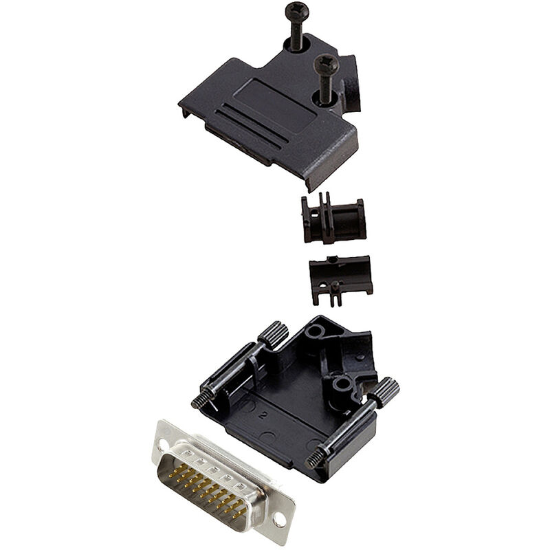 encitech D45PK-P-15-HDP26-W-K 6355-8055-02 D-SUB Stiftleisten-Set 45 ° Polzahl: 26 Lötkelch 1 St.