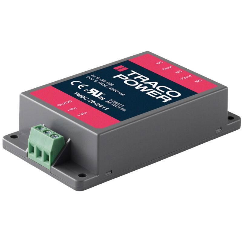 TracoPower TMDC 20-2411 DC/DC-Wandlermodul 24 V/DC 5.1 V/DC 4 A 20 W Anzahl Ausgänge: 1 x Inhalt 1 S