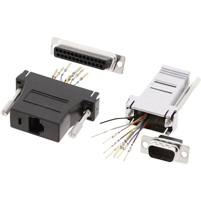 MH Connectors DA9-PMJ8-K-RC D-SUB Adapter D-SUB-Stecker 9pol. - RJ45 ...