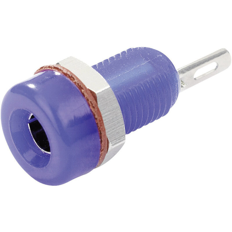 TRU COMPONENTS TC-R1-16A Blue Laborbuchse Buchse, Einbau vertikal Stift ...