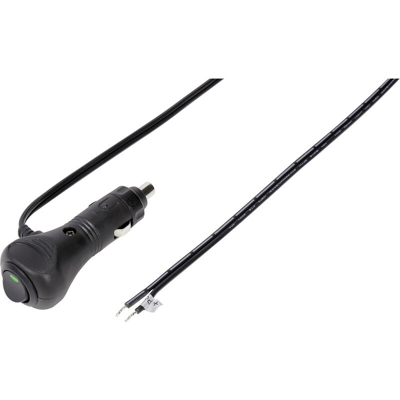 TRU COMPONENTS Kfz-Stecker inkl. Kabel Belastbarkeit Strom max.=10 A 12 ...