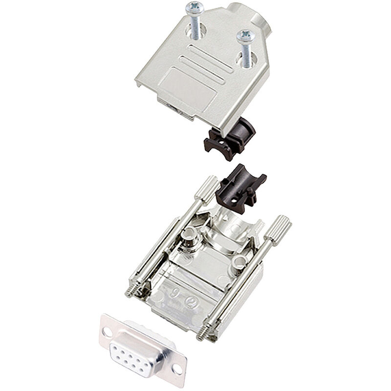encitech DTPK-M-09-DBS-W-K 6355-8030-11 D-SUB Buchsenleisten-Set 180 ° Polzahl: 9 Lötkelch 1 St.