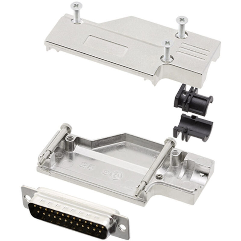 encitech DCMR-FK-25-DBP-K 6355-0065-03 D-SUB Stiftleisten-Set 90 ° Polzahl: 25 Lötkelch 1 Set