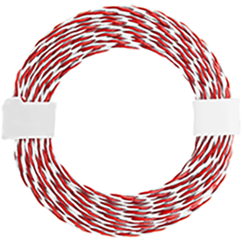 econ connect KZL2X004RTWS10 Litze 2 x 0.04 mm² Rot/Weiß 10 m