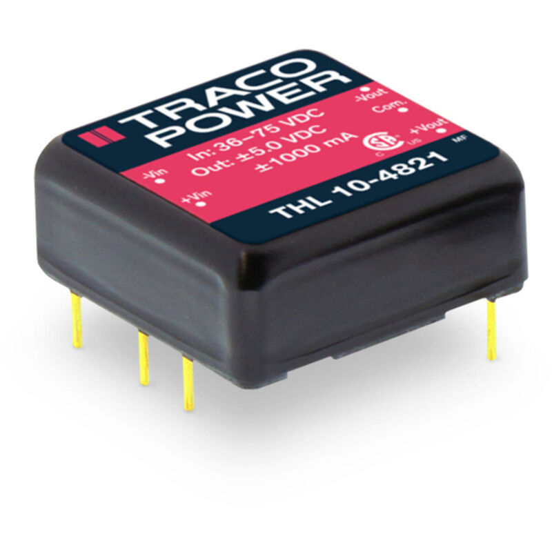 TracoPower THL 10-1221 DC/DC-Wandler, Print 12 V/DC 5 V/DC, -5 V/DC 1 A 10 W Anzahl Ausgänge: 2 x In