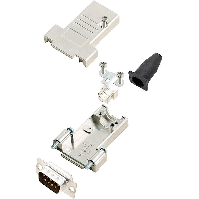 encitech DTSL09-SJSRG-T-DBP-K 6355-0086-01 D-SUB Stiftleisten-Set 180 ° Polzahl: 9 Lötkelch 1 St.